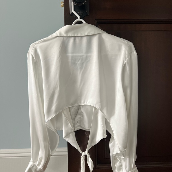 Zara | Tops | Satin Effect Cape Shirt | Poshmark